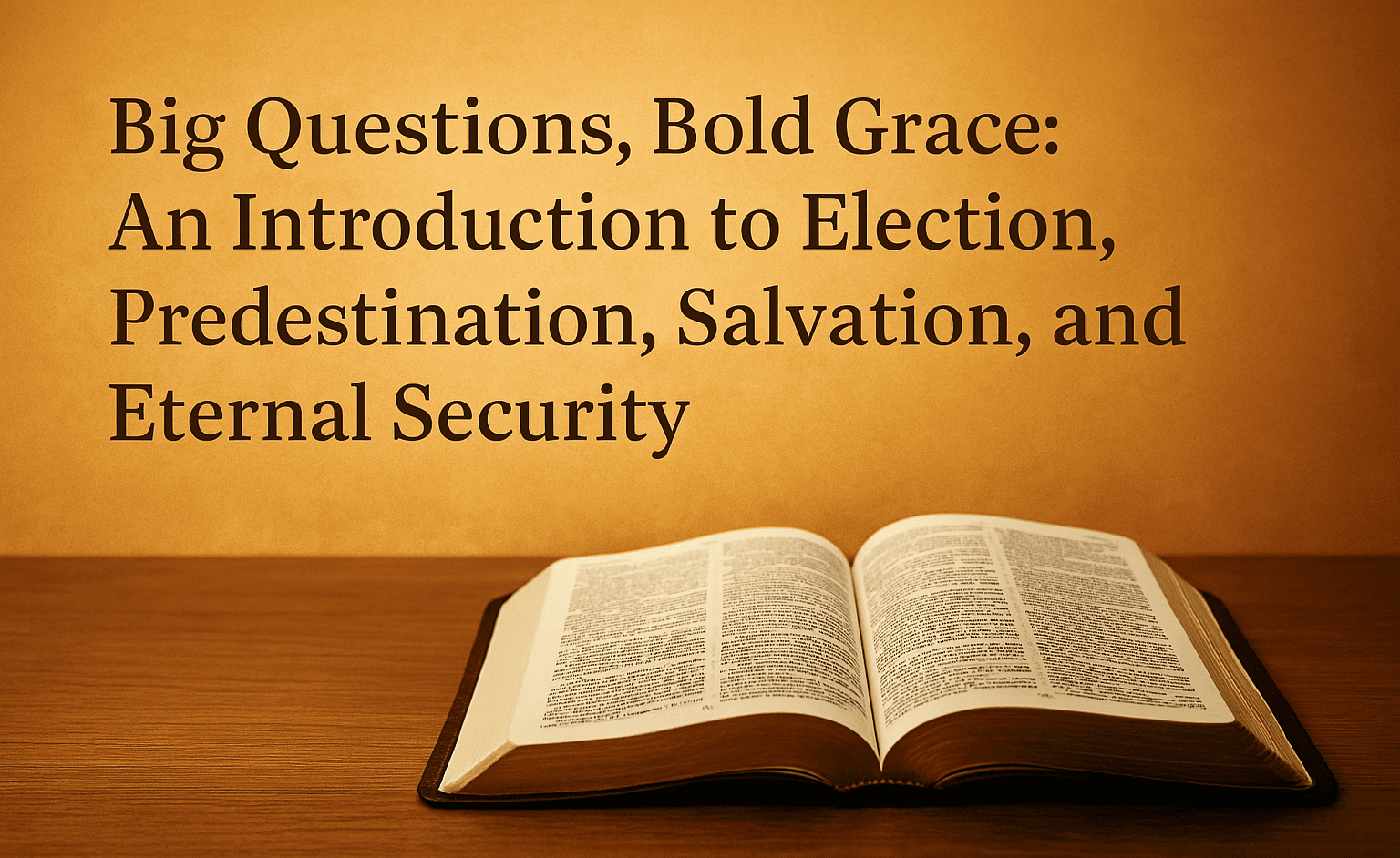 Discover Election, Saving Faith & Eternal Security
