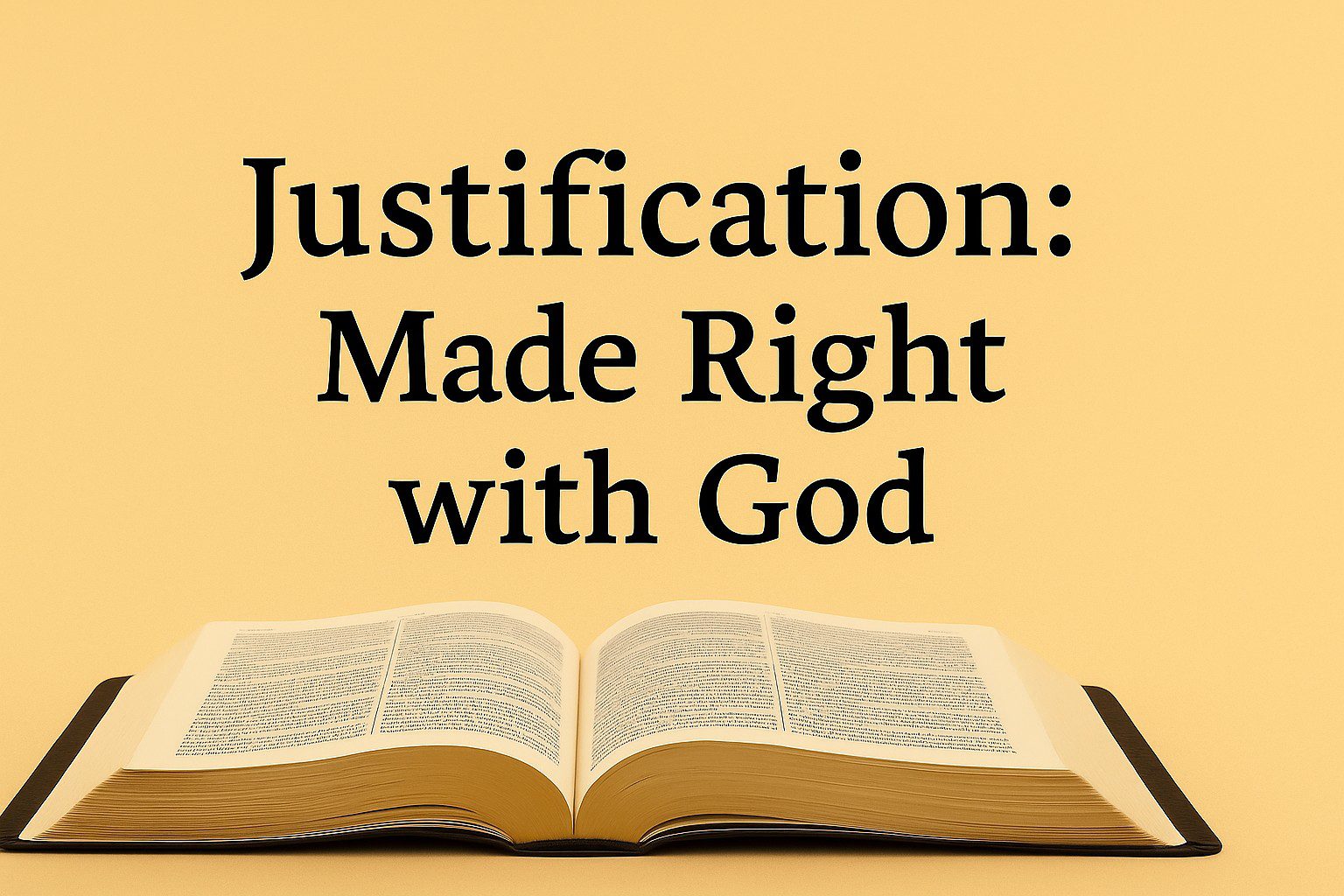 Justification by Faith Alone: Declared Righteous in Christ